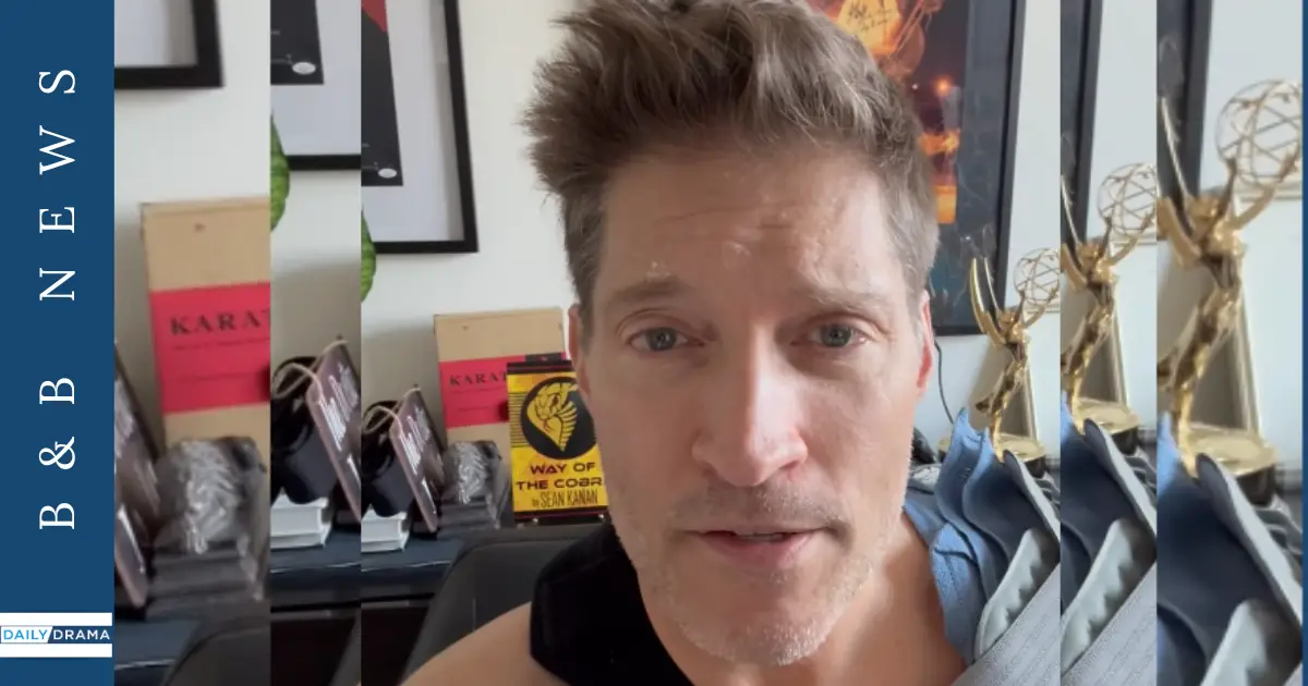 July 15 B&B's Sean Kanan Checks In With Fans After Surgery