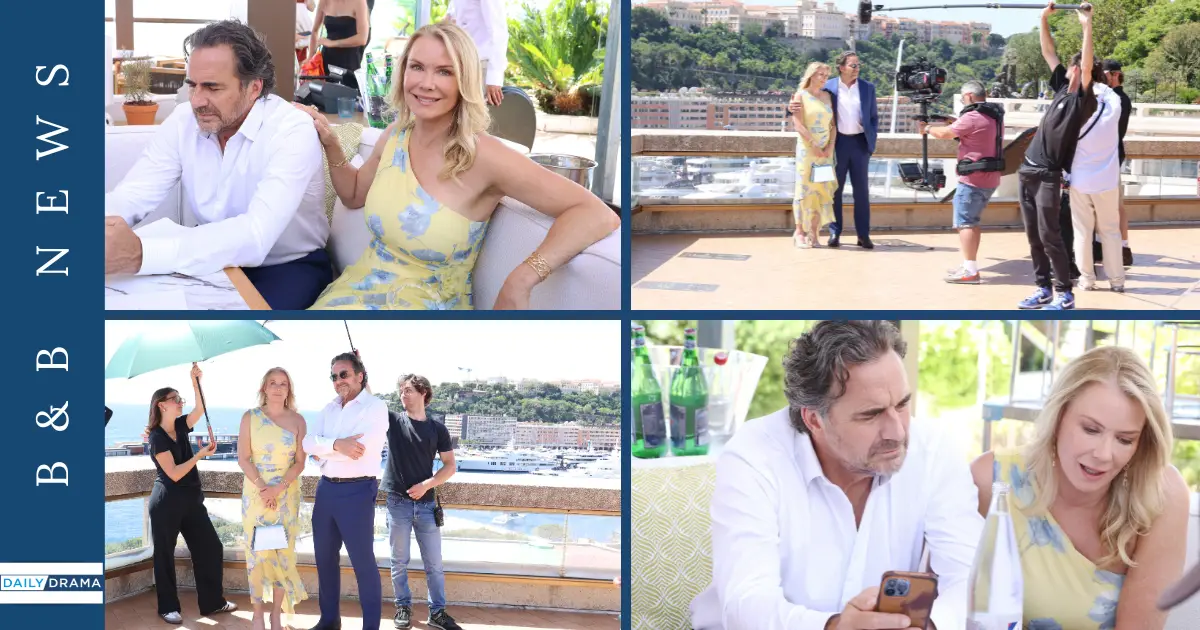 Stunning BTS Photos Bold and the Beautiful Monte Carlo Aug 5